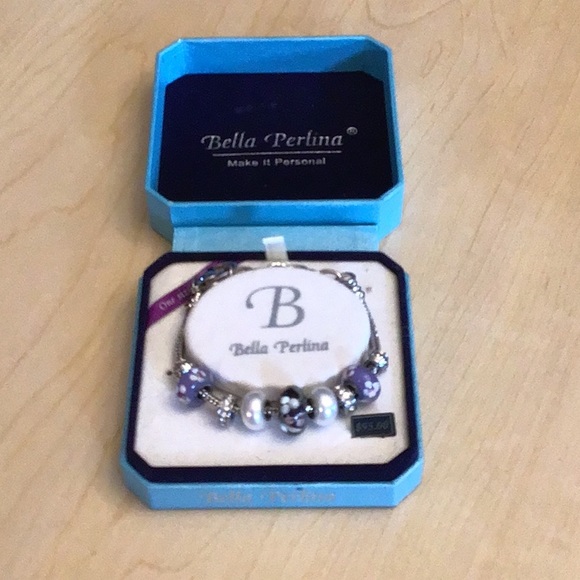 bella Perlina | Jewelry | Bella Perlina Silver And Purple Bracelet ...